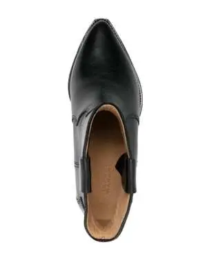 Isabel Marant Étoile Dewina Leather Cowboy Boots - Black