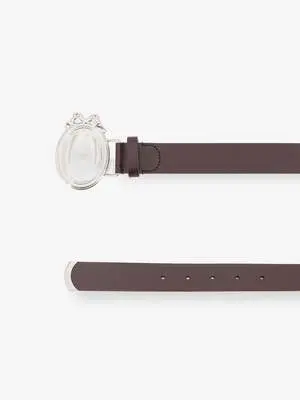 Dior Medaillon Leather Belt