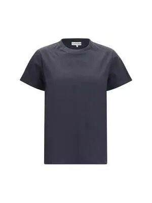GANNI Crewneck T-shirt - Black