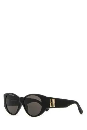 Balenciaga Acetate Nano Round Sunglasses - Black