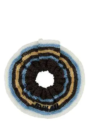Miu Miu Embroidered Rafia Scrunchie - Multicolor