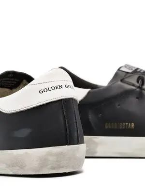 GOLDEN GOOSE Super-star Distressed-effect Leather Sneakers