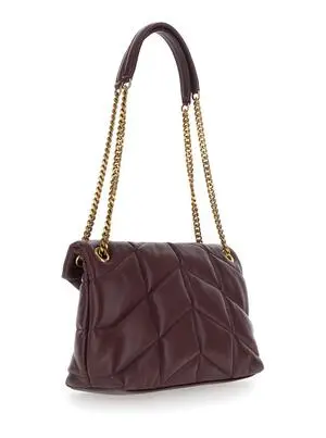 Saint Laurent Quilted Leather Crossbody Bag - Multicolor