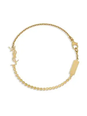 Saint Laurent Cassandre Charm Bracelet - Silver