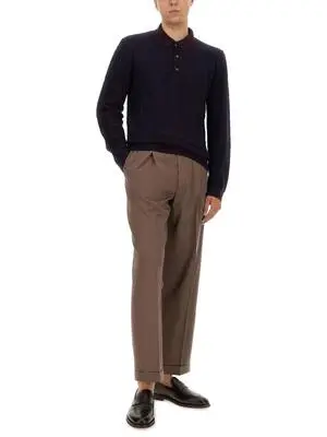 Etro Long-sleeved Polo Shirt