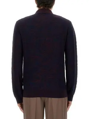 Etro Long-sleeved Polo Shirt