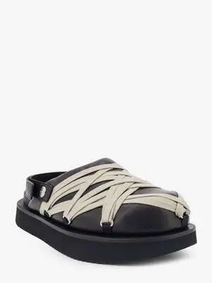 Rick Owens Padded Megalace Platform Leather Sandals