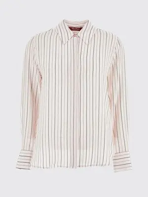 Max Mara Striped Silk Shirt - Pink
