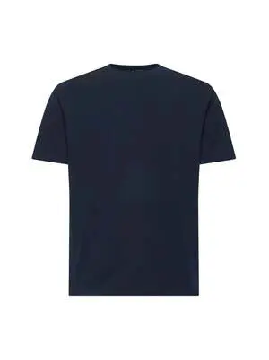 Herno Blue Superfine Cotton Stretch T-shirt - Multicolor