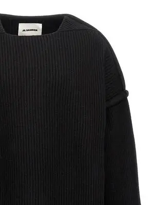 JIL SANDER Geometric Neckline Sweater