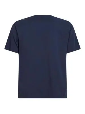 Dries Van Noten Navy Blue Jersey Regular-fit Crewneck T-shirt - Multicolor