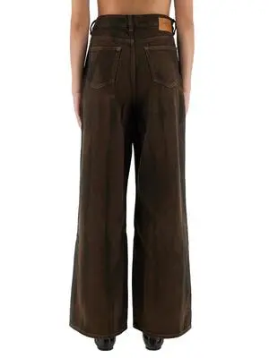 GANNI Baggy Pants - Brown