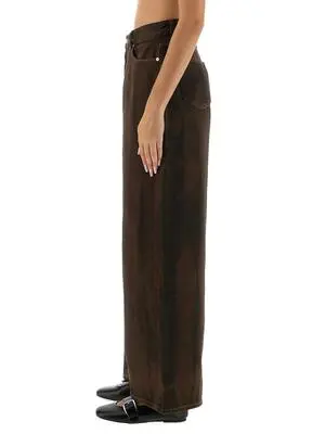GANNI Baggy Pants - Brown