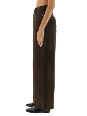 GANNI Baggy Pants - Brown