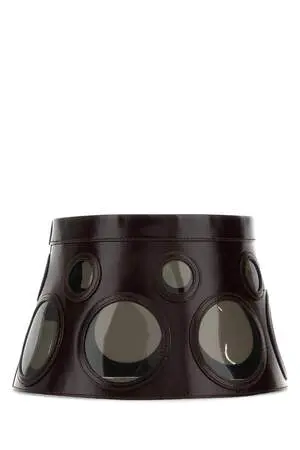 Prada Dark Leather Hat