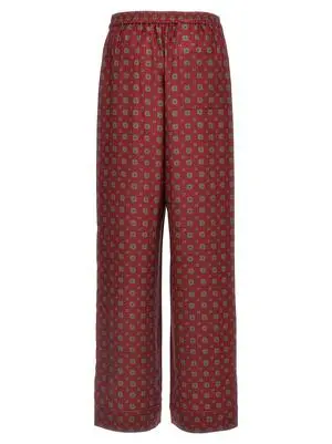 Moschino Patterned Silk Trousers - Multicolor