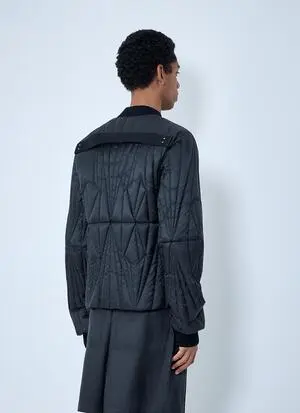 Moncler Rick Owens Geocamo Flight Bomber Jacket - Black