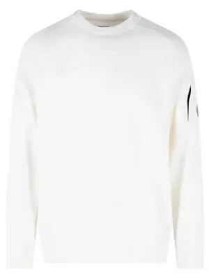 C.P. COMPANY Crew Neck Pullover - White