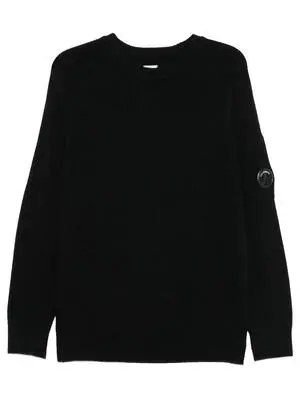 C.P. COMPANY Crew Neck Pullover - Black