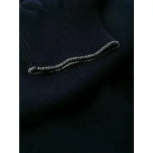 Brunello Cucinelli Cashmere Quarter Zip Jumper - Blue