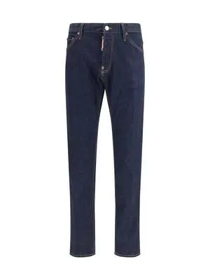 Dsquared2 Long Stretch Cotton Jeans - Blue