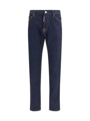 Dsquared2 Long Stretch Cotton Jeans - Blue