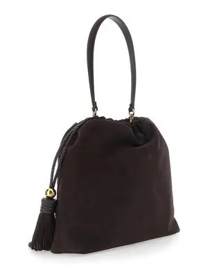 Etro Kalispera Suede Shoulder Bag - Brown