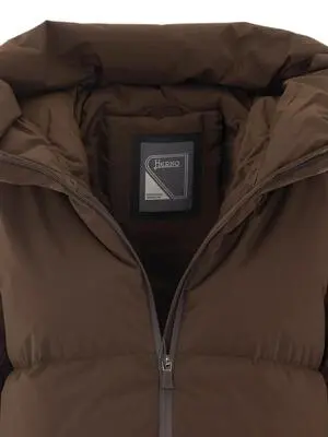 Herno 2-layer Hooded Short Down Jacket