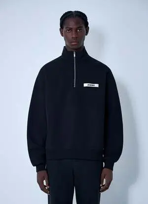 Jacquemus Le Camionneur Gros Grain Sweatshirt - Black