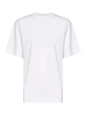 Dries Van Noten White Cotton Jersey Oversized T-shirt - Multicolor