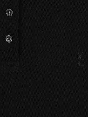 Saint Laurent Cassandre Cotton Polo Shirt - Multicolor
