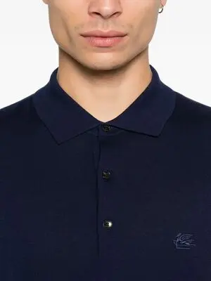 Etro Knitted Cotton Polo Shirt