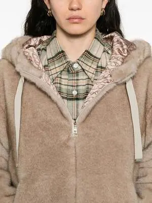 Herno Soft Faux-fur Hooded Jacket