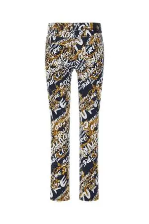 Versace Printed Denim Jeans
