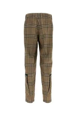 Burberry Embroidered Viscose Blend Cargo Pant - Multicolor