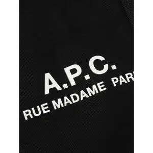 A.p.c. Cotton Tote Bag - Black