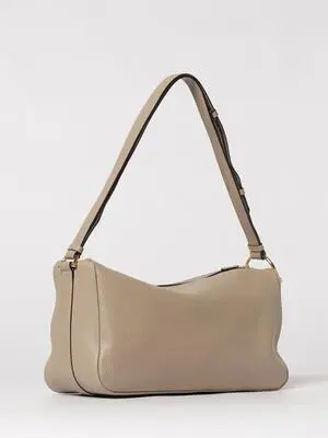 Gucci Grained Leather Shoulder Bag - Gray