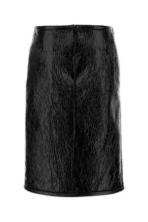 Gucci Glossed Leather Skirt