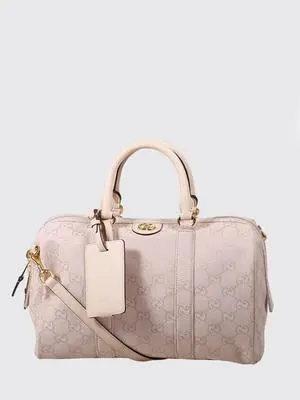 Gucci Ophidia Canvas Bag With Gg Jacquard Monogram - Pink