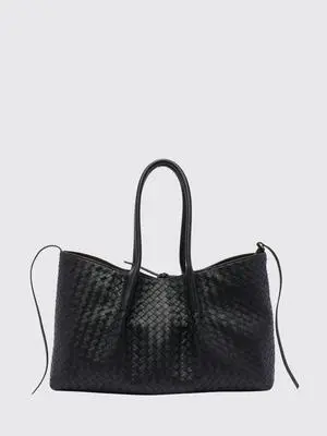 Bottega Veneta Pinacoteca Large Bag In Woven Leather - Black