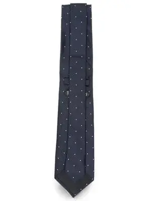 TOM FORD Polka-dot Silk Tie - Blue