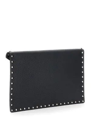 Valentino Garavani Leather Envelope Clutch - Multicolor