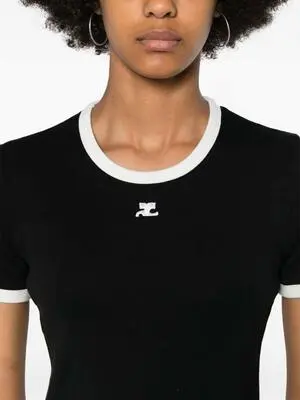 COURREGES Cotton Jersey T-shirt