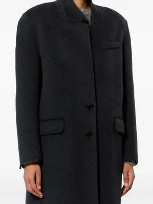 Isabel Marant Étoile Clesa Wool Long Coat - Gray