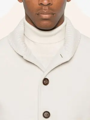 Eleventy Buttoned Jacket - Brown