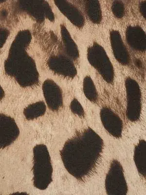 Dolce & Gabbana Leopard Print Scarf - Brown