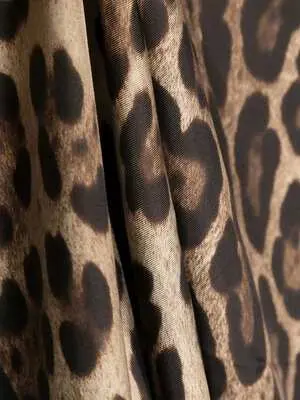 Dolce & Gabbana Leopard Print Scarf - Brown