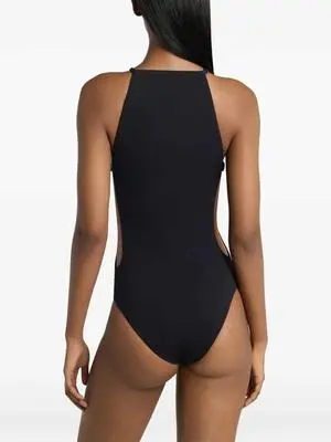 COURREGES One-piece Swimsuit With Cut-out Detail - Black