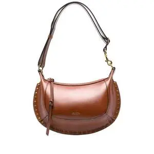 Isabel Marant Étoile Calfskin Leather Oskan Shoulder Bag - Brown