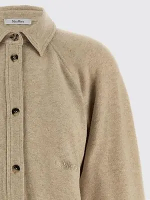 Max Mara Cashmere Blend Classic Collar Shirt - Cream
